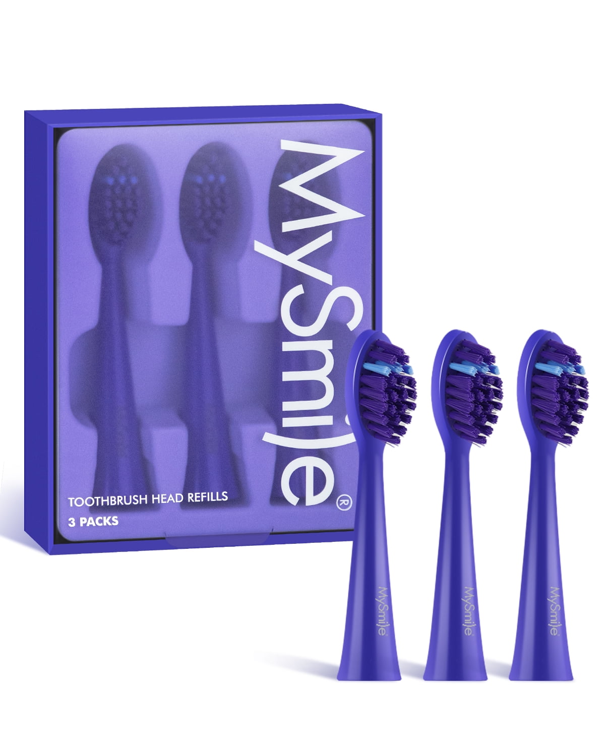 MySmile DY156 Sonic Electric Toothbrush Replace Heads for Adults, 3Pcs ...