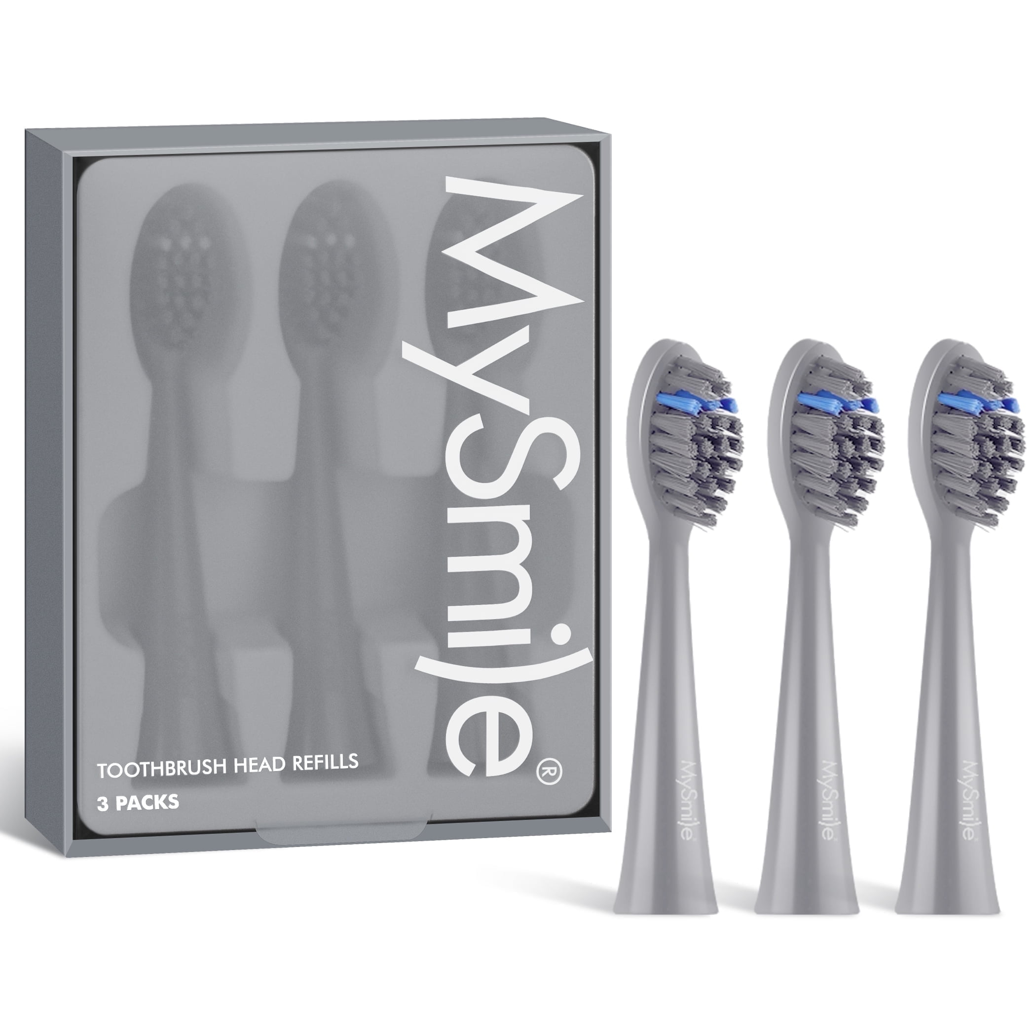 MySmile DY156 Sonic Electric Toothbrush Replace Heads for Adults, 3Pcs ...