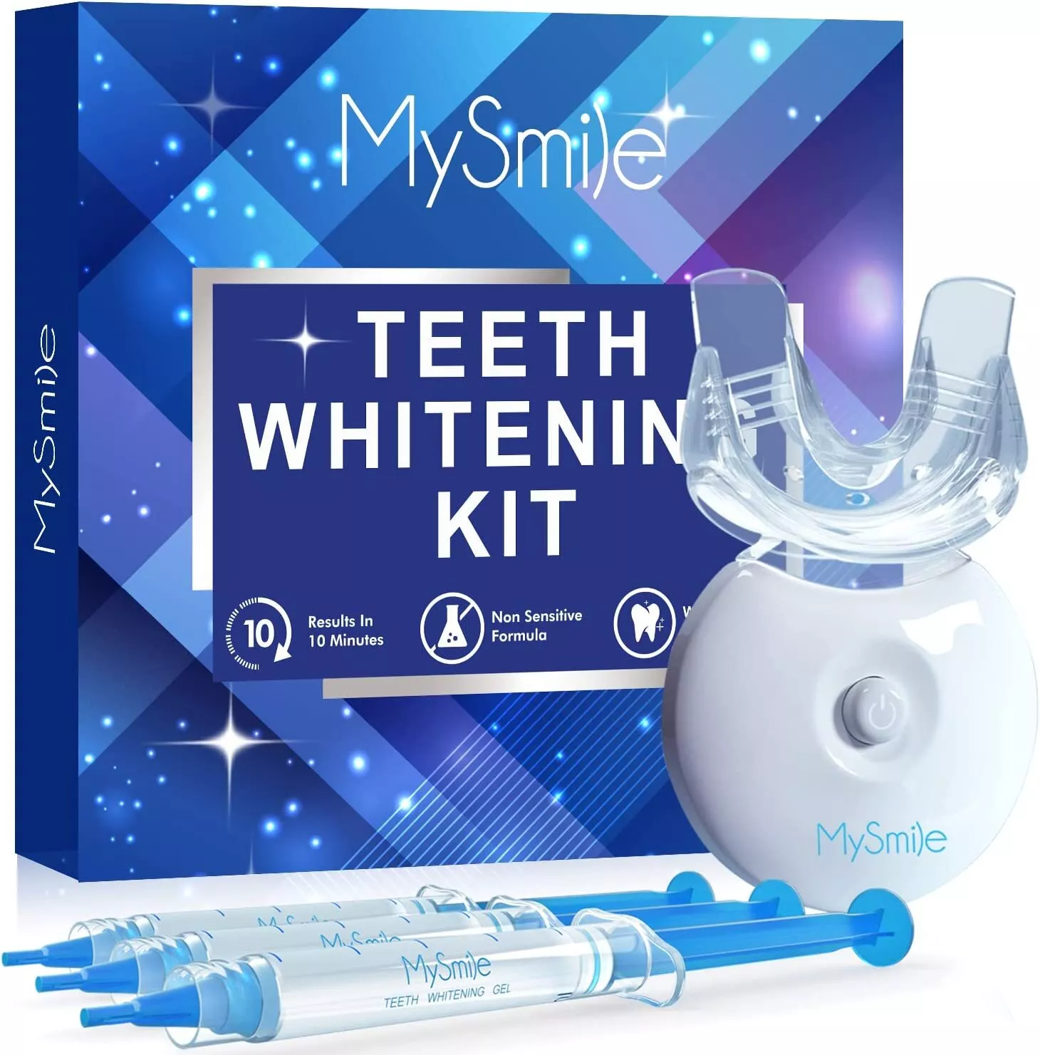 MySmile PAP Teeth Whitening Kit with Light Tray Non-Sensitive Teeth ...