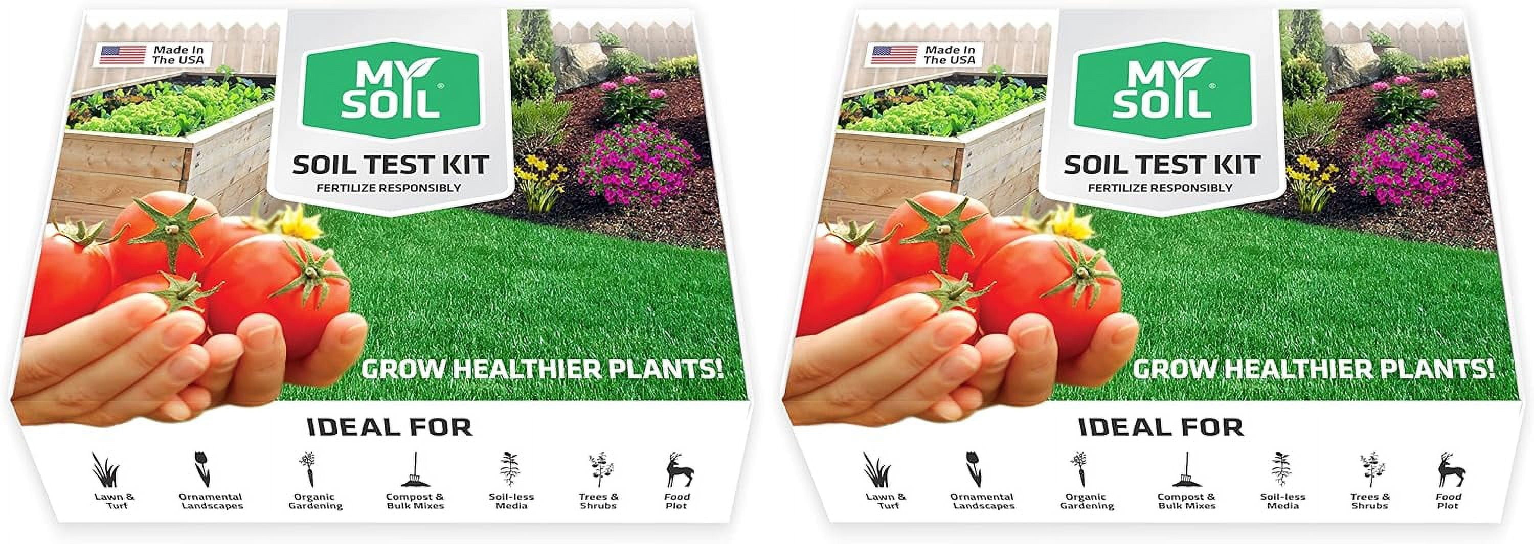 MySoil Soil Test Kit 2 Pack, Unlock Your Lawn & Garden Potential ...
