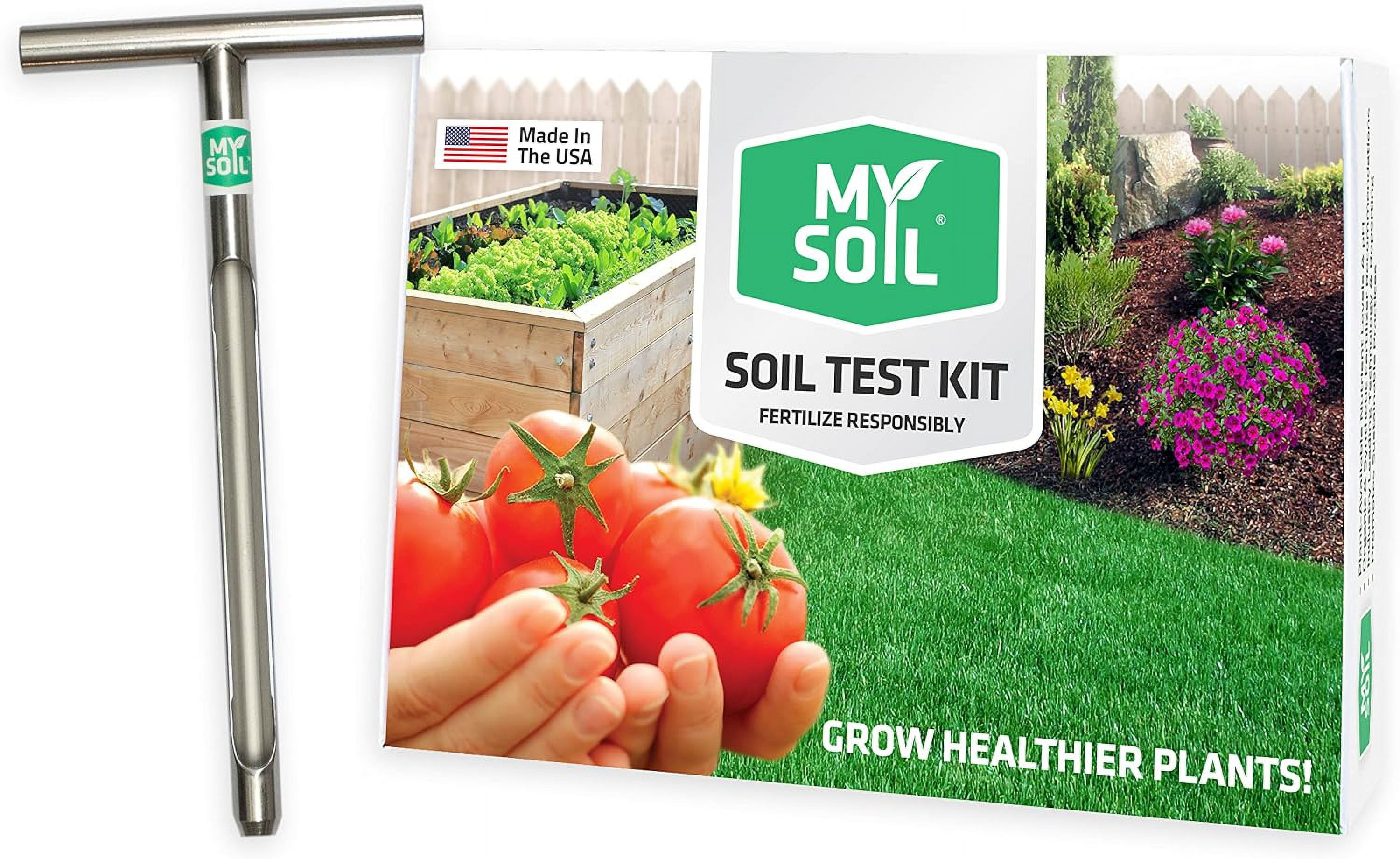 MySoil Starter Pack, Unlock Your Lawn & Garden Potential, Complete & Accurate Nutrient and pH ...