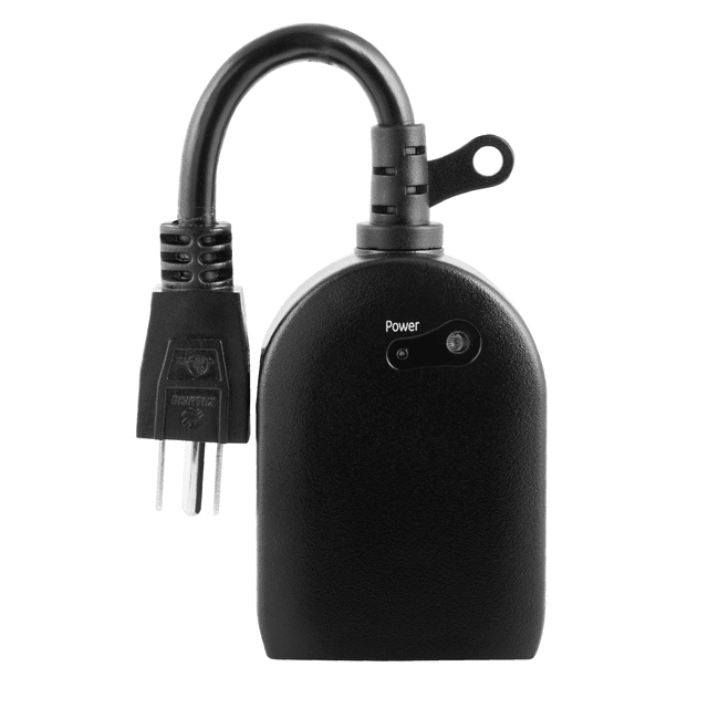 MyTouchSmart, Black Automatic Outdoor Plug-in Timer, 1 Grounded Outlet ...
