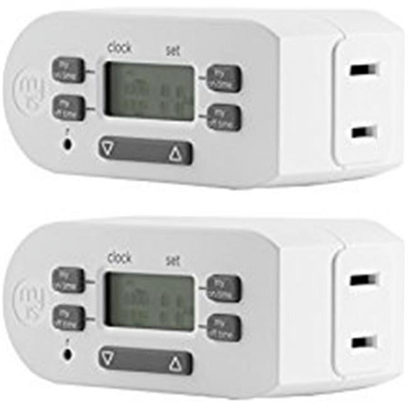 MyTouchSmart Plug-in Single Outlet Polarized Bar Timer, Pack of 2 ...