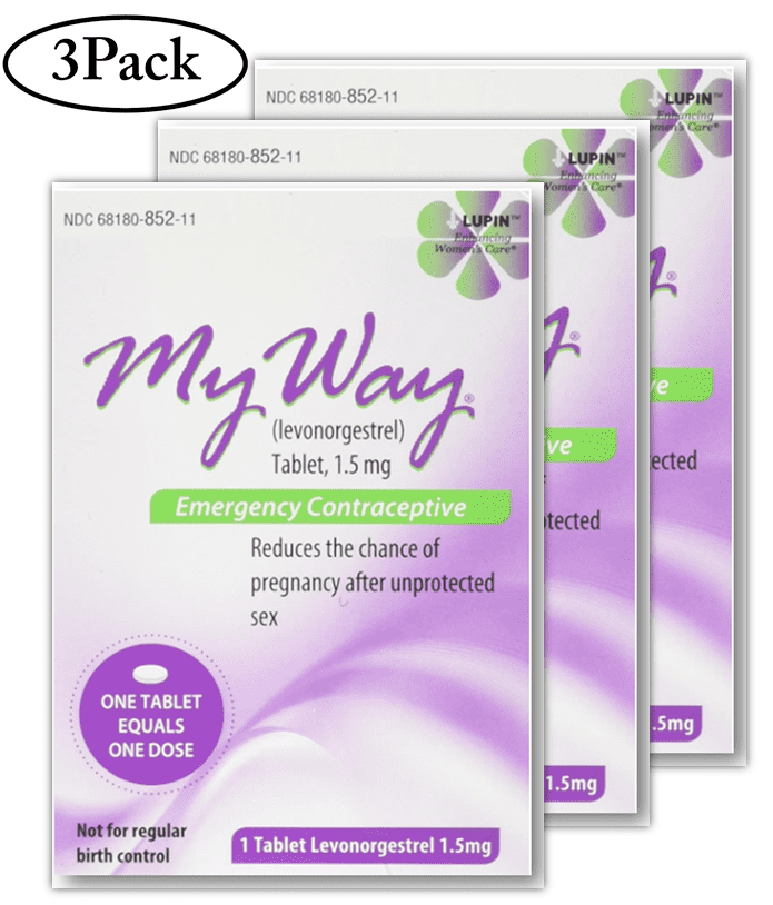 MyWay Emergency Contraceptive Pill | Compare to Plan B One-Step | 1.5MG ...