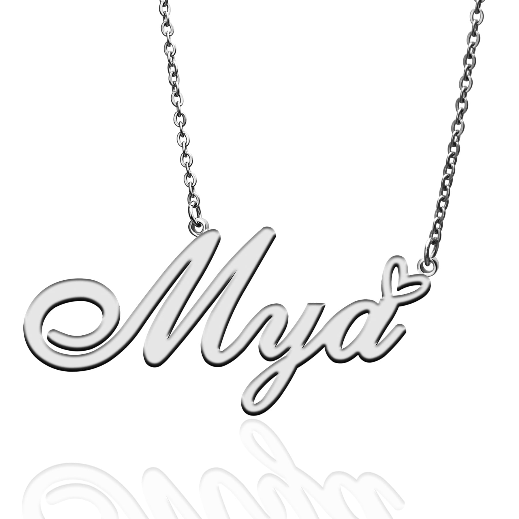 Mya Custom Name Necklace Customized Personalized Plated Name Necklace ...