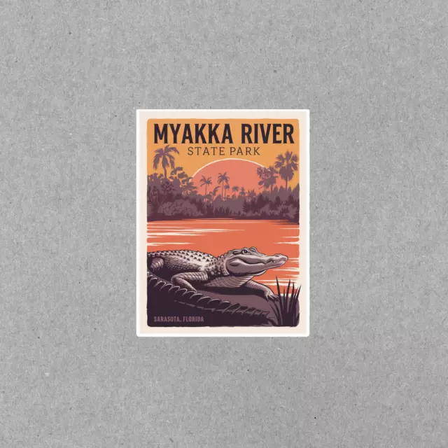 Myakka River State Park Sarasota Florida Alligator Vintage Travel ...