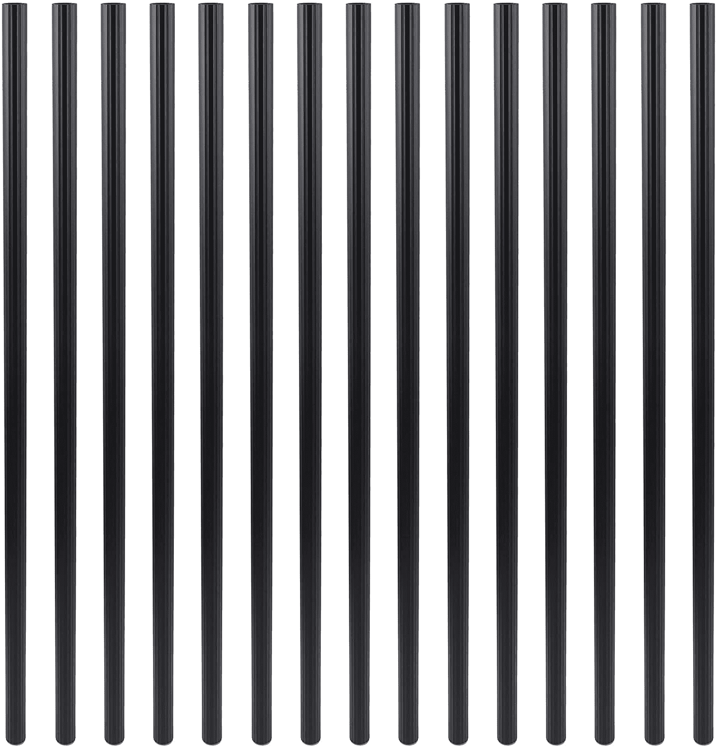 Myard 36 Inches Grooved Classic Hollow round Aluminum Deck Balusters ...