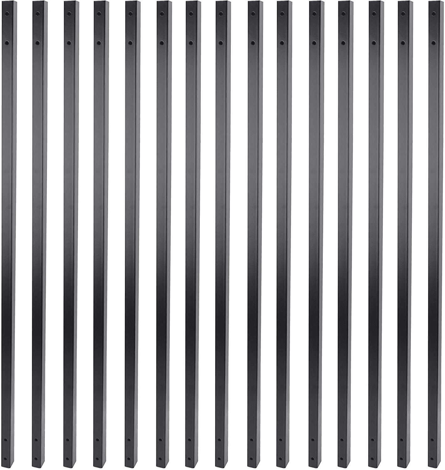 Myard 42 Inches Estate Hollow Square Aluminum Deck Balusters with ...