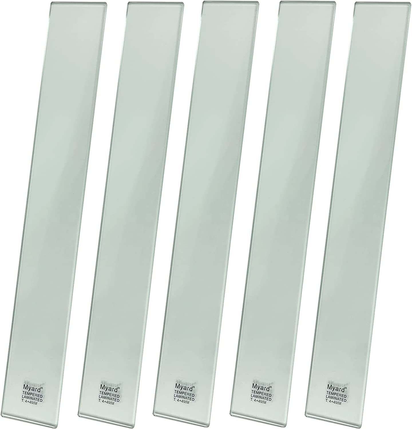 Myard Laminated + Tempered Clear Glass Balusters for Deck Patio Fence ...