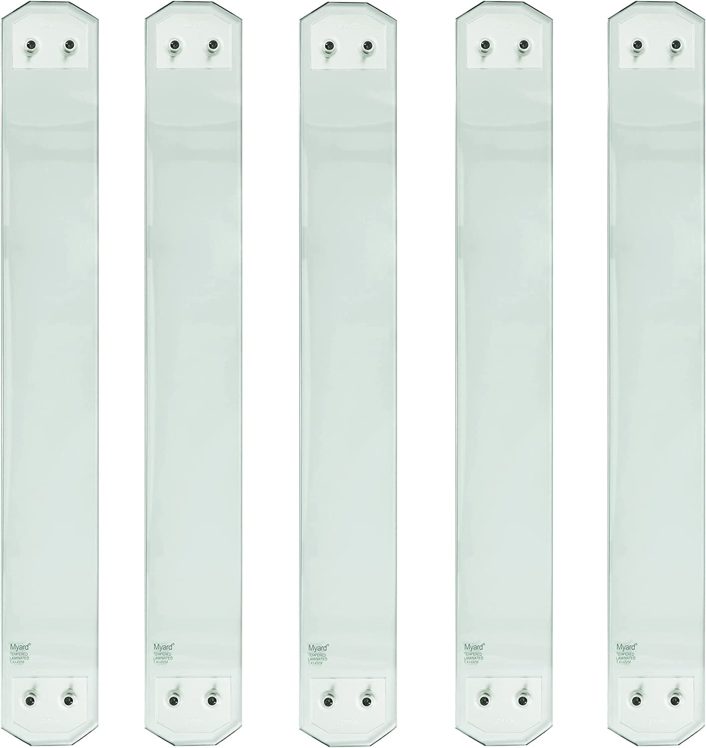 Myard Laminated + Tempered Clear Glass Balusters for Deck Railings ...