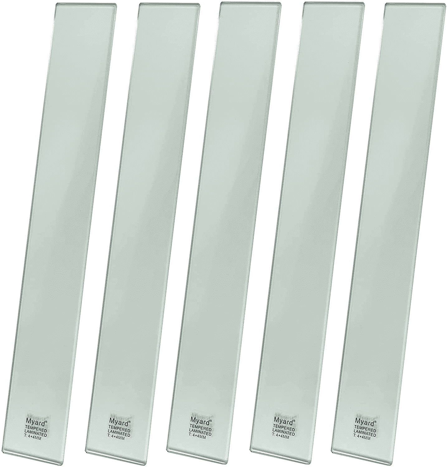 Myard Laminated + Tempered Glass Balusters for Deck Patio Fence Wood or ...