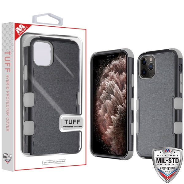 Mybat Natural TUFF Hybrid Case For iPhone 11 ProMax (6.5") - Black/Iron ...