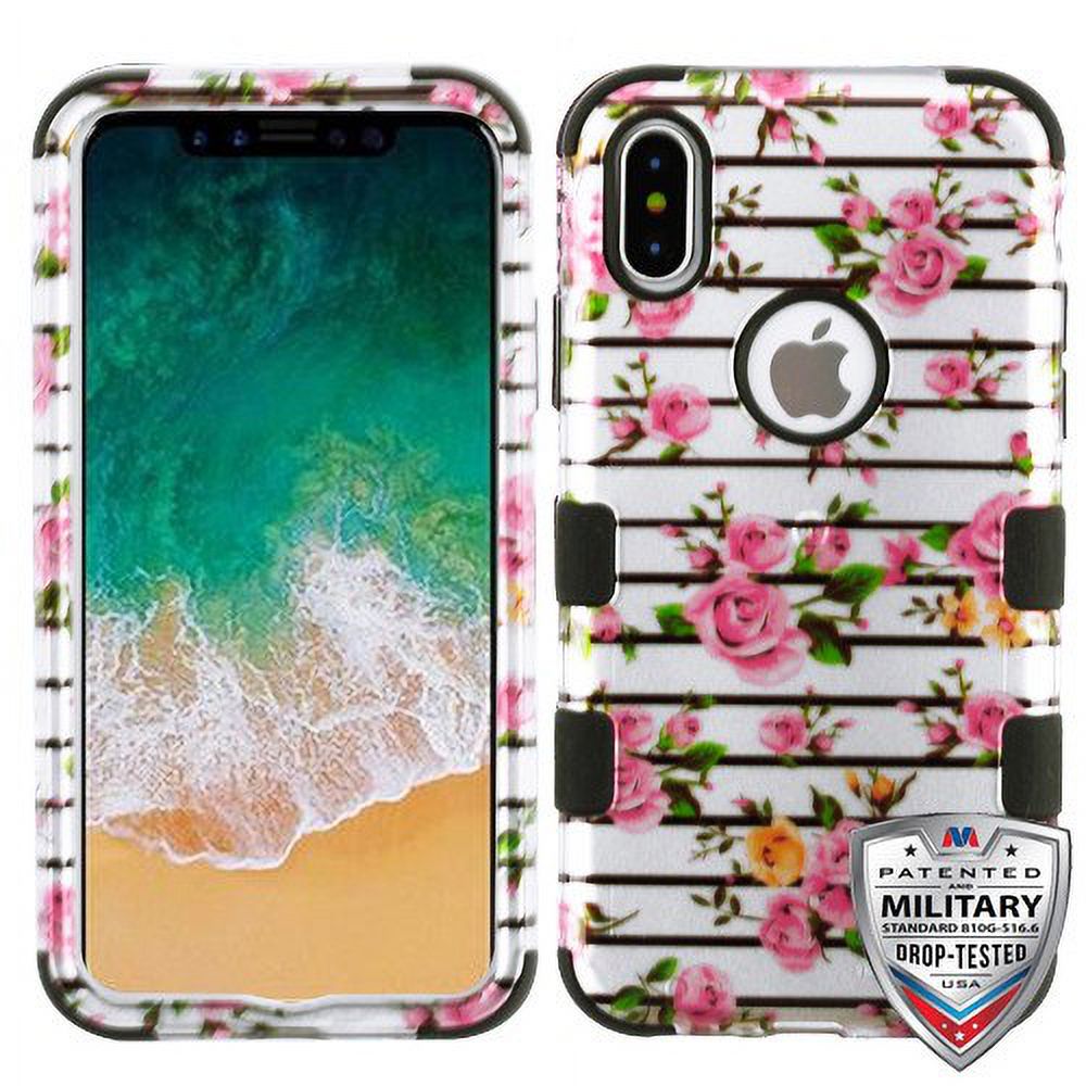 Mybat Tuff Series Case For Apple Iphone Xsx - Pink Fresh Roses 2d ...