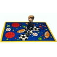 Mybecca Fun Kids Rug SPORTS DESIGN #2 for Nursery & Playroom (3 Ft. 3 ...