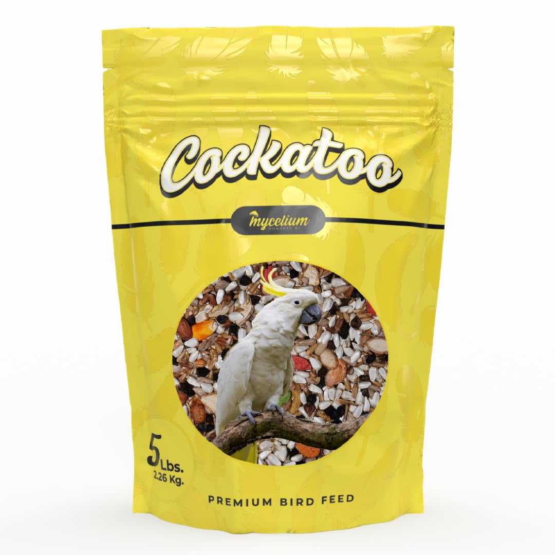 Mycelium Premium Cockatoo Food | High in Protein & Fiber | Safe & Clean ...