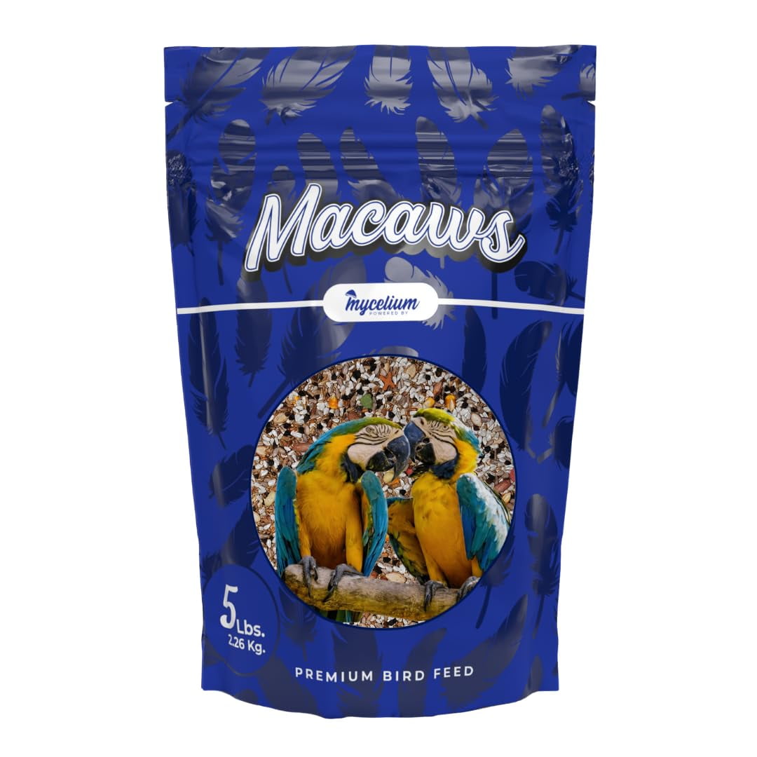 Mycelium Premium Macaw Food | High BSL1 Protein & Fiber | Safe & Pet ...