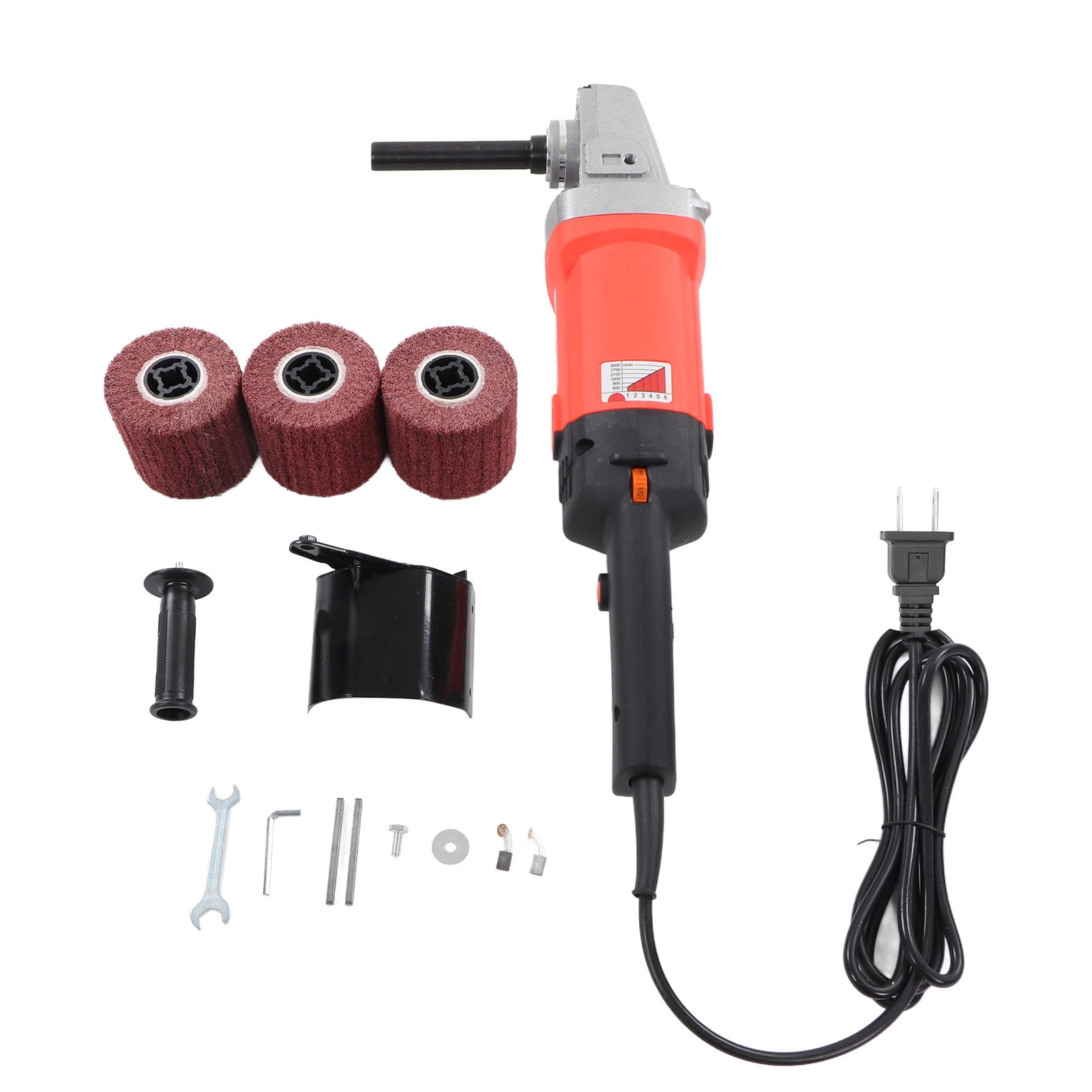 Mychen Burnishing Polishing Machine, Maximum 3000RPM 6 Gear 1400W Wheel ...