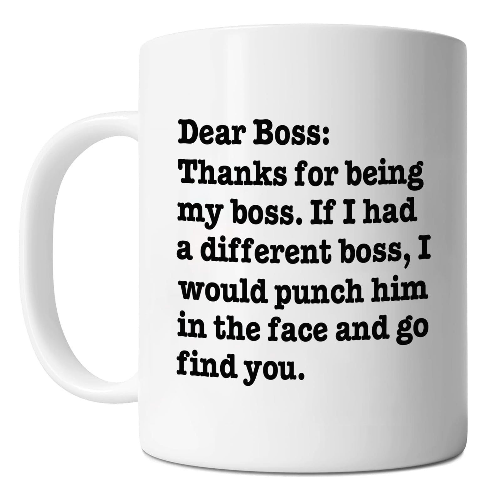 Mycheny Best Boss Ceramic Mug, 11 Ounces, Bosses Day Gifts, Funny ...