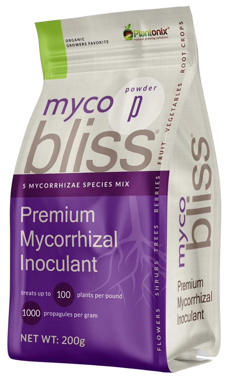 Myco Bliss Powder (20lbs) - 5 Strain Mycorrhizal Inoculant with 1,000 Propagules per Gram ...