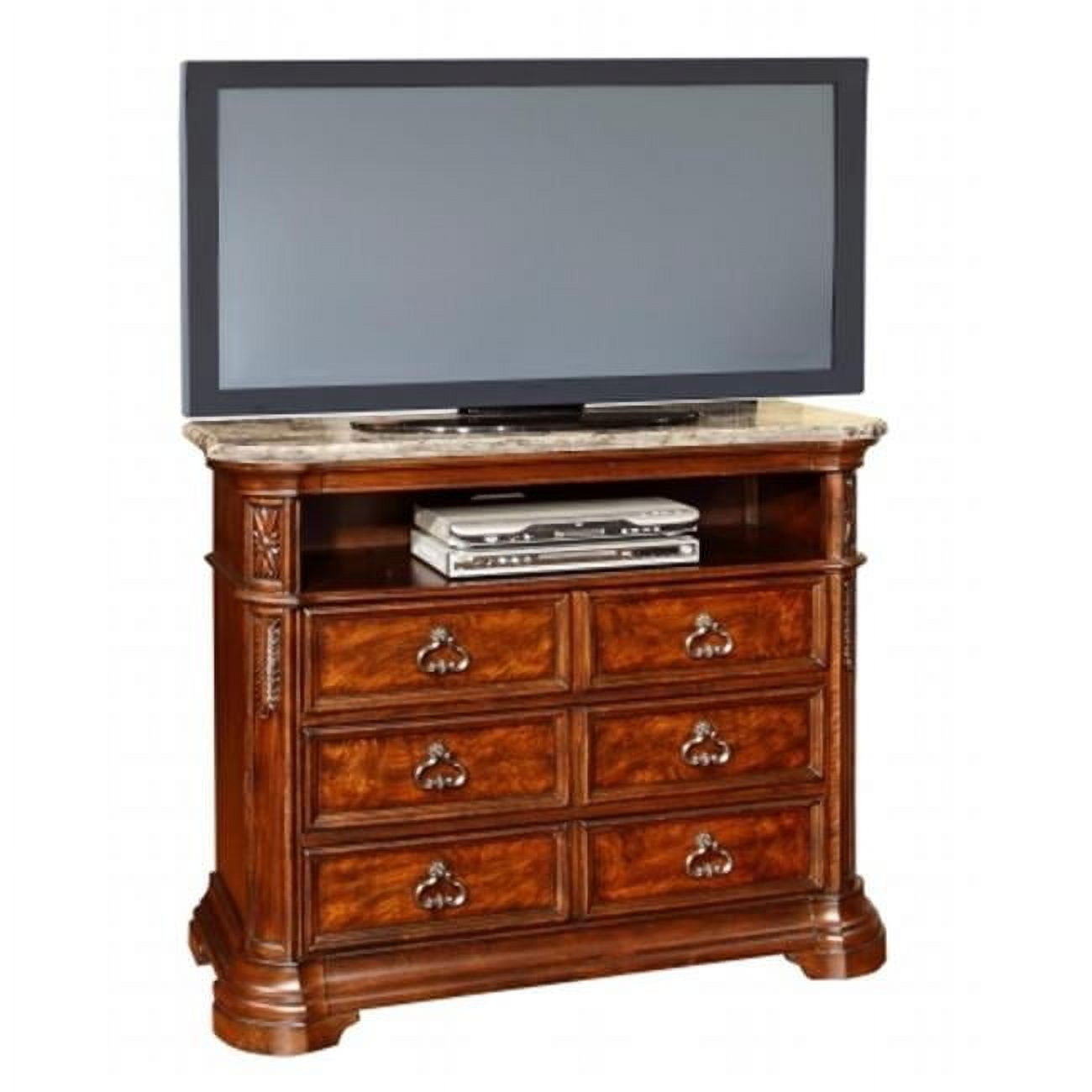 Myco Furniture Cherry Royal Palace Media Chest - Cherry Veneers ...