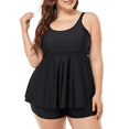 Mycoco Women's Plus Size Tankini Swimsuits Two Piece Bathing Suits ...
