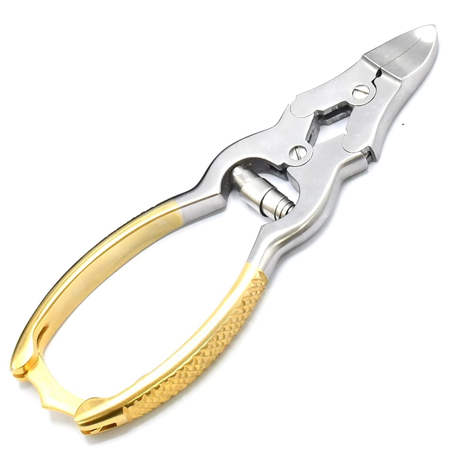 Mycotic Toe Nail Nipper Cutters Clippers Gold- Double Action Heavy Duty ...