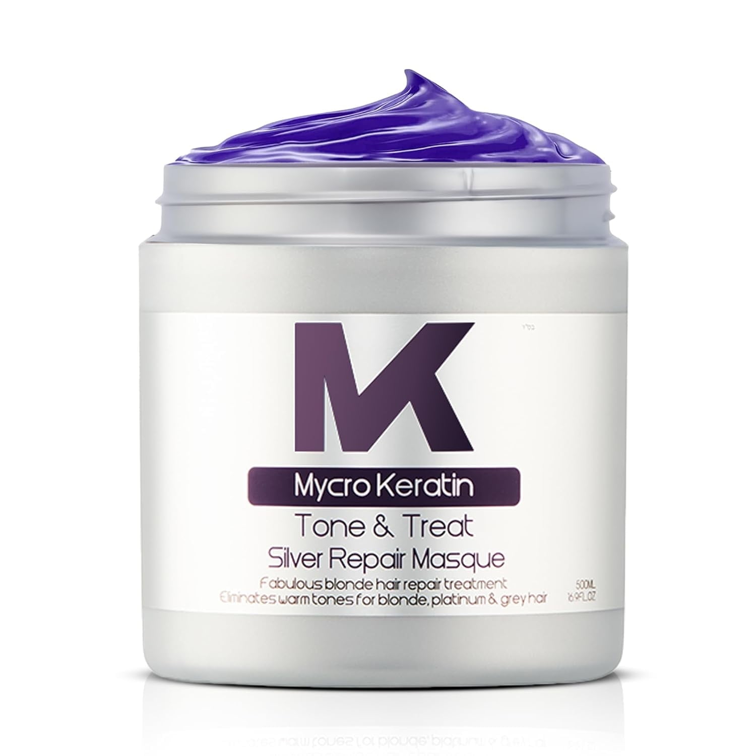 Mycro-Keratin Purple Hair Mask for Blonde Hair, Toning Mask to Remove ...