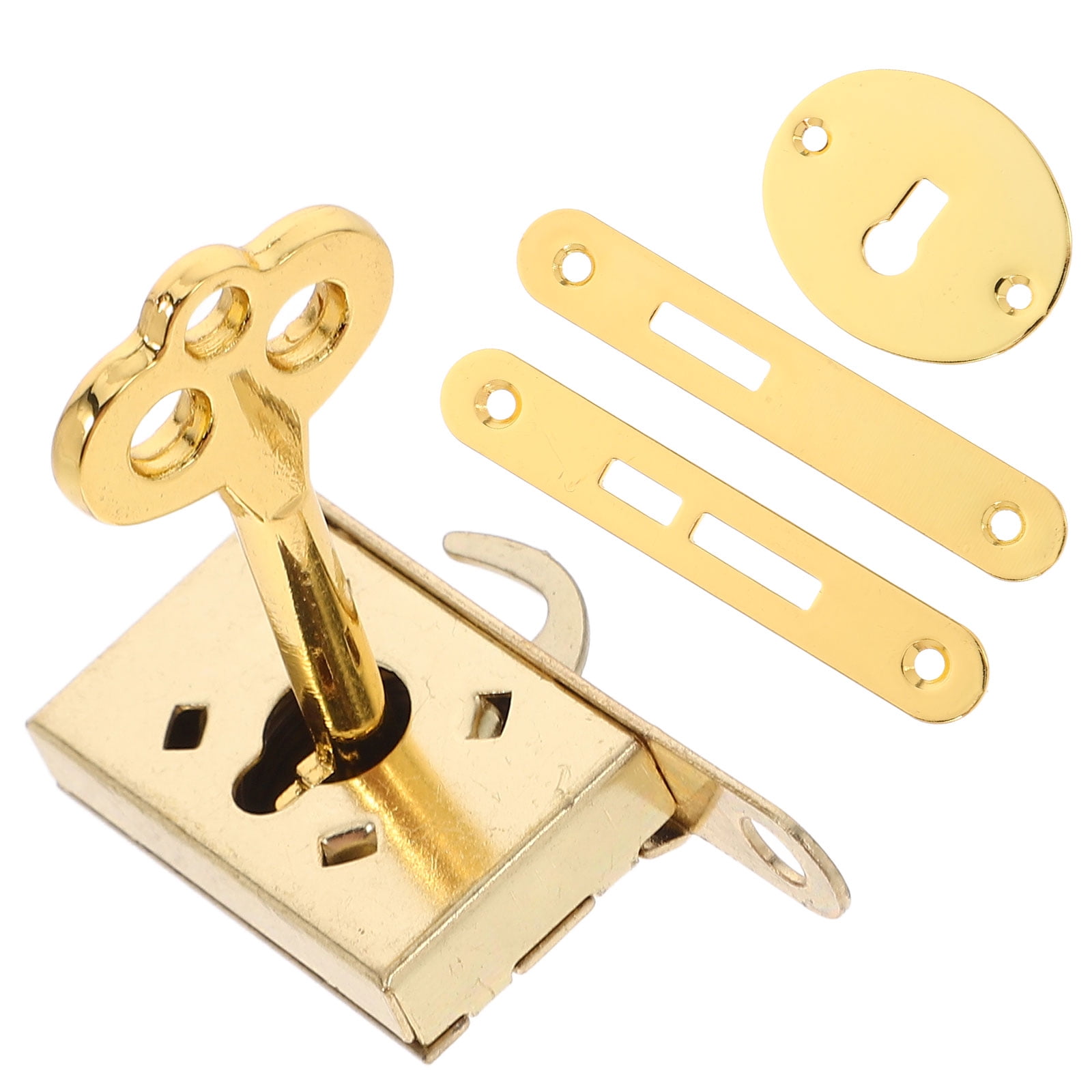 Myenne 1 Set Antique Cabinet Lock Jewelry Box Latch Hidden Lock For ...