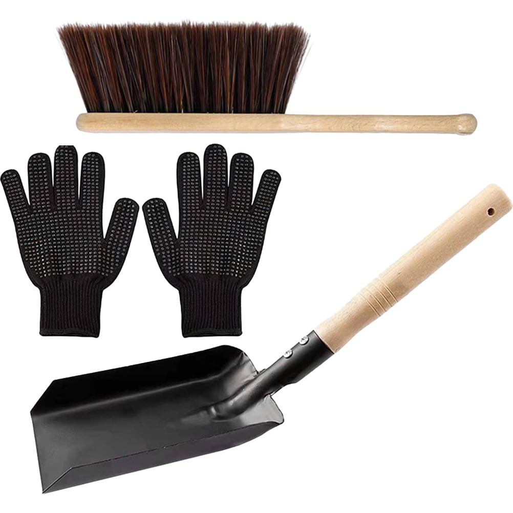 HEATSHAKING Plant Brown Bristles Fireplace Cleaning Set For Homeowners ...