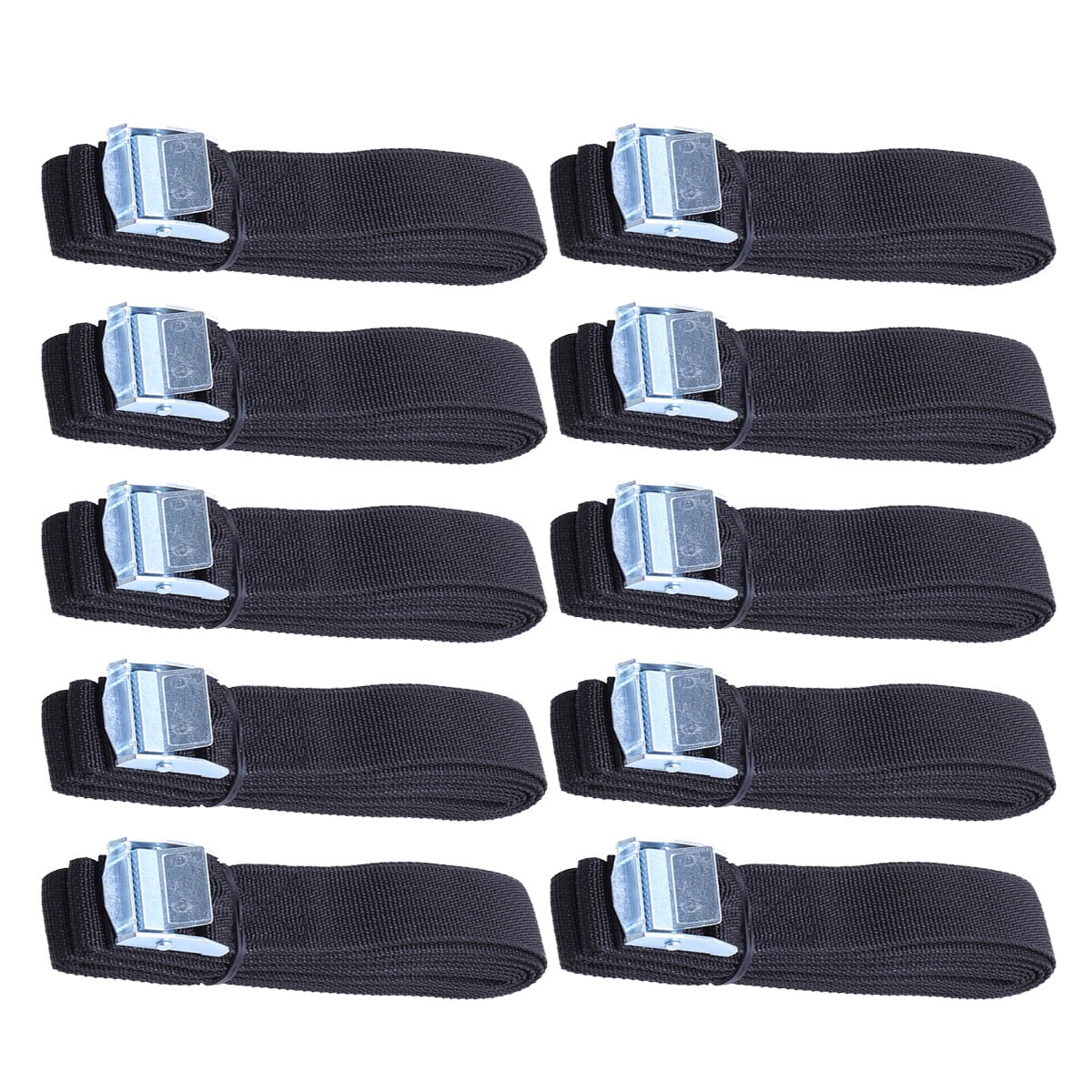 Myenne 10 Pcs Lashing Straps with Steel Buckle Thick Nylon Quick ...