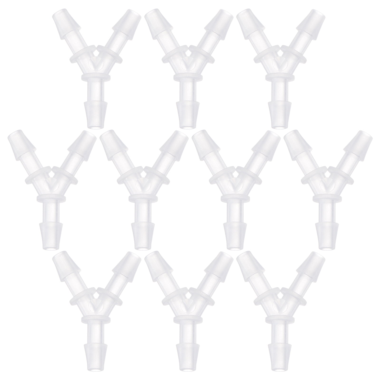 Myenne 10pcs Plastic Garden Air Tee Joints Y 3 Ways Joints Pipeline ...