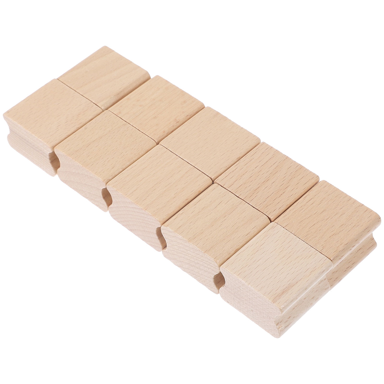 Myenne 10pcs Smooth Wood Stamper Self Making Blank Seal Carving Use ...