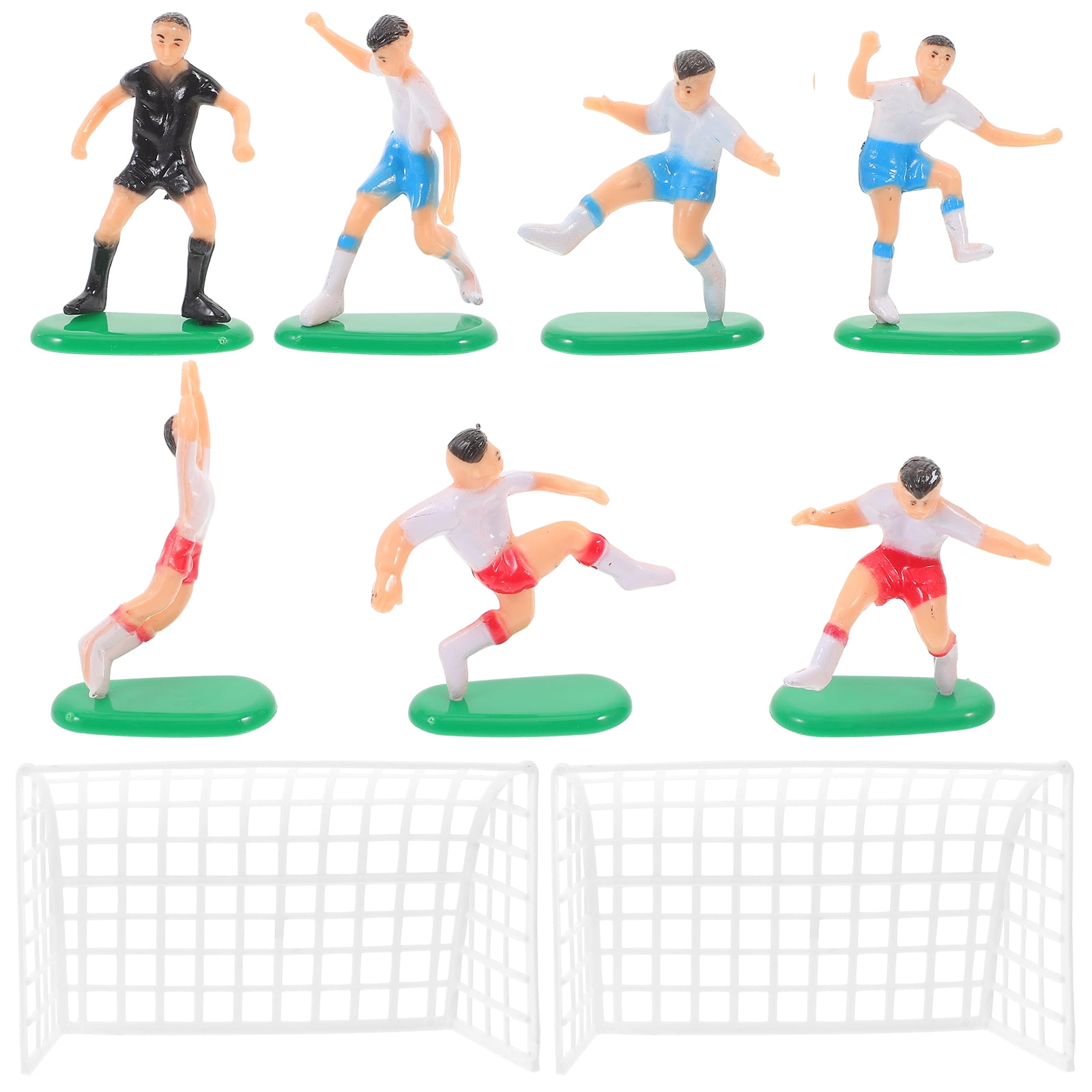 Myenne 16pcs Soccer Figuirne Football Team Cake Topper Soccer Figures ...