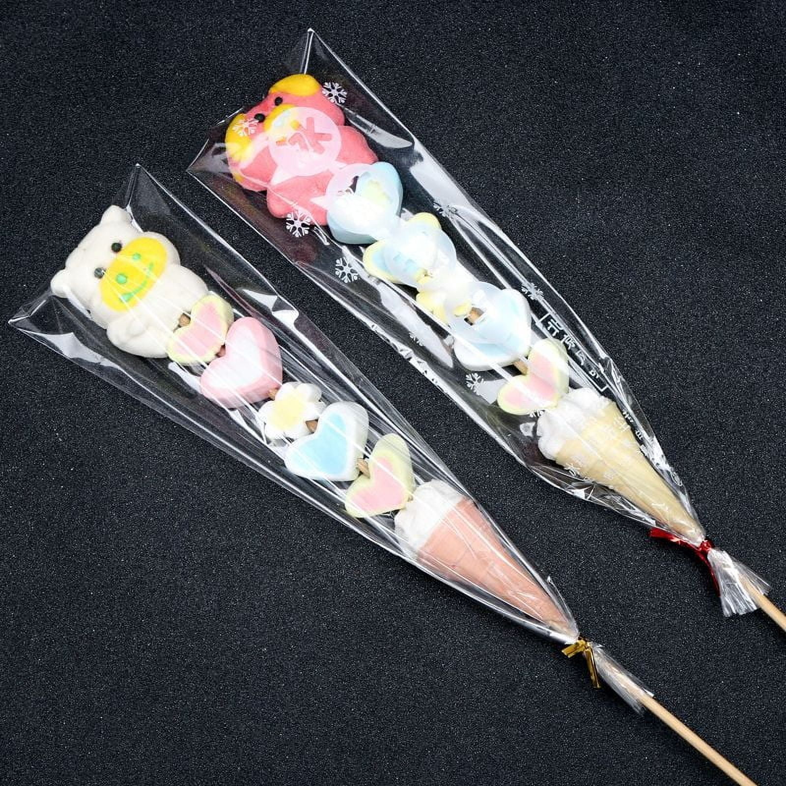 HEATSHAKING Candy Treat Bags Transparent 200 Sets 11x3x0.04In - Walmart.com