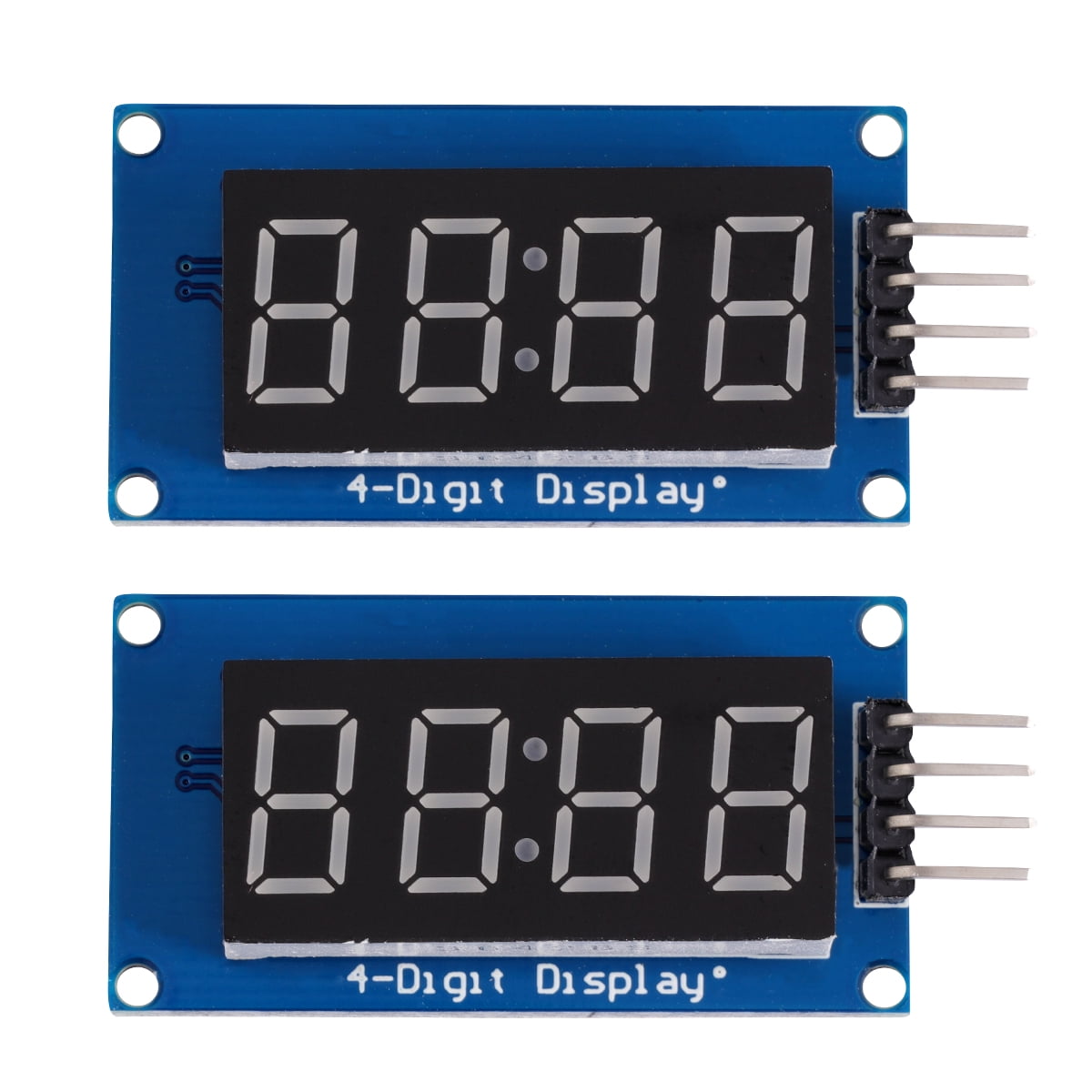 Myenne 2pcs 4 Digit Tube Led Segment Display Module Red Common Anode Tube Clock Display
