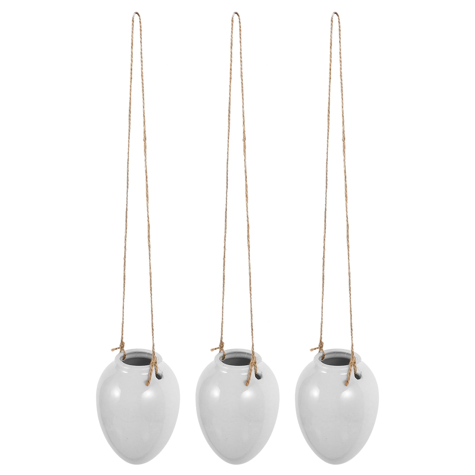 Myenne 3Pcs Ceramic Hanging Planters Plant Pots Indoor Plant Holder ...