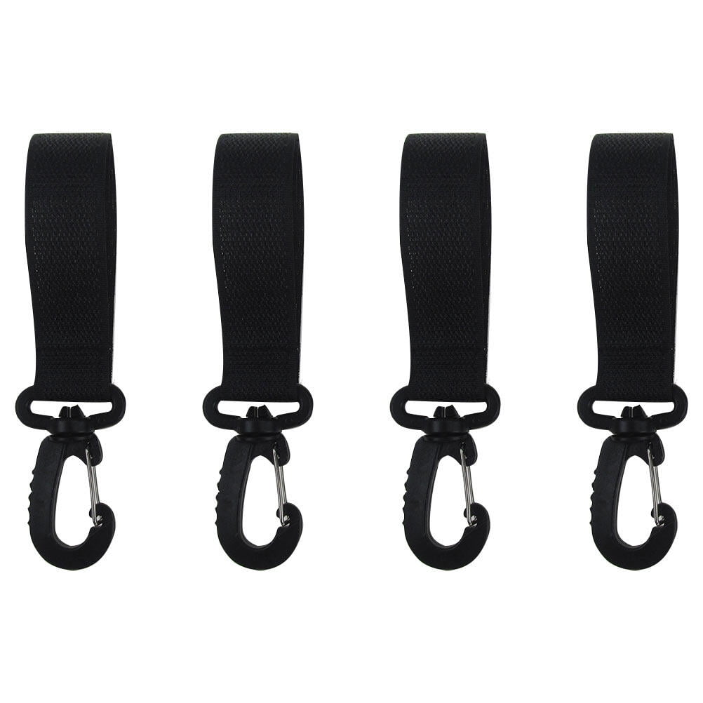 Myenne 4 Pairs Black Stroller Hanger Rotation Stroller Hanging Hook ...
