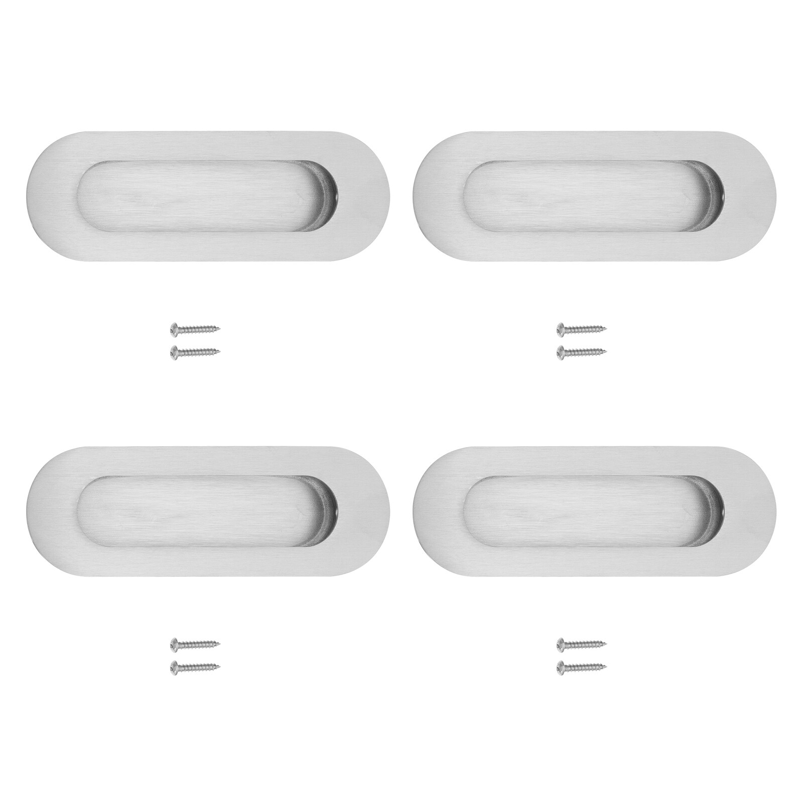 Myenne 4pcs Stainless Steel Concealed Recessed Pulls Hidden Flush ...