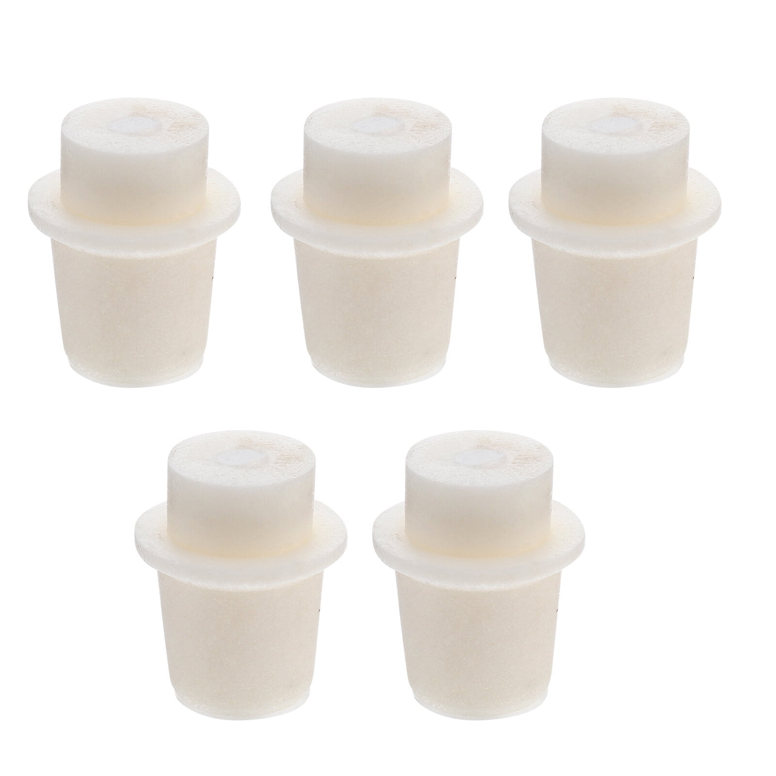 Myenne 5 Pcs Solid Silicone Plug Laboratory Chemical Round Plug Sealing ...