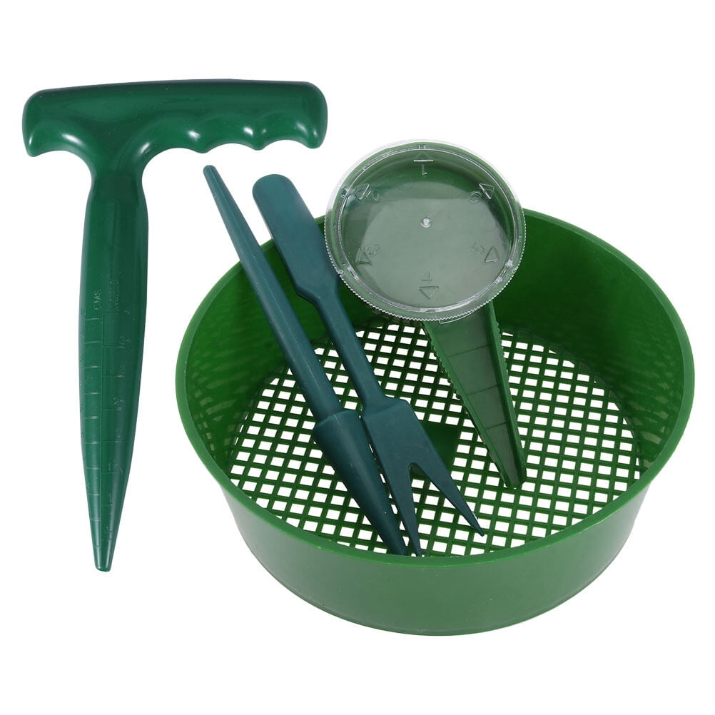 Myenne 5pcs Gardening Tool Set Garden Sieve Soil Sifting Pan Hand ...