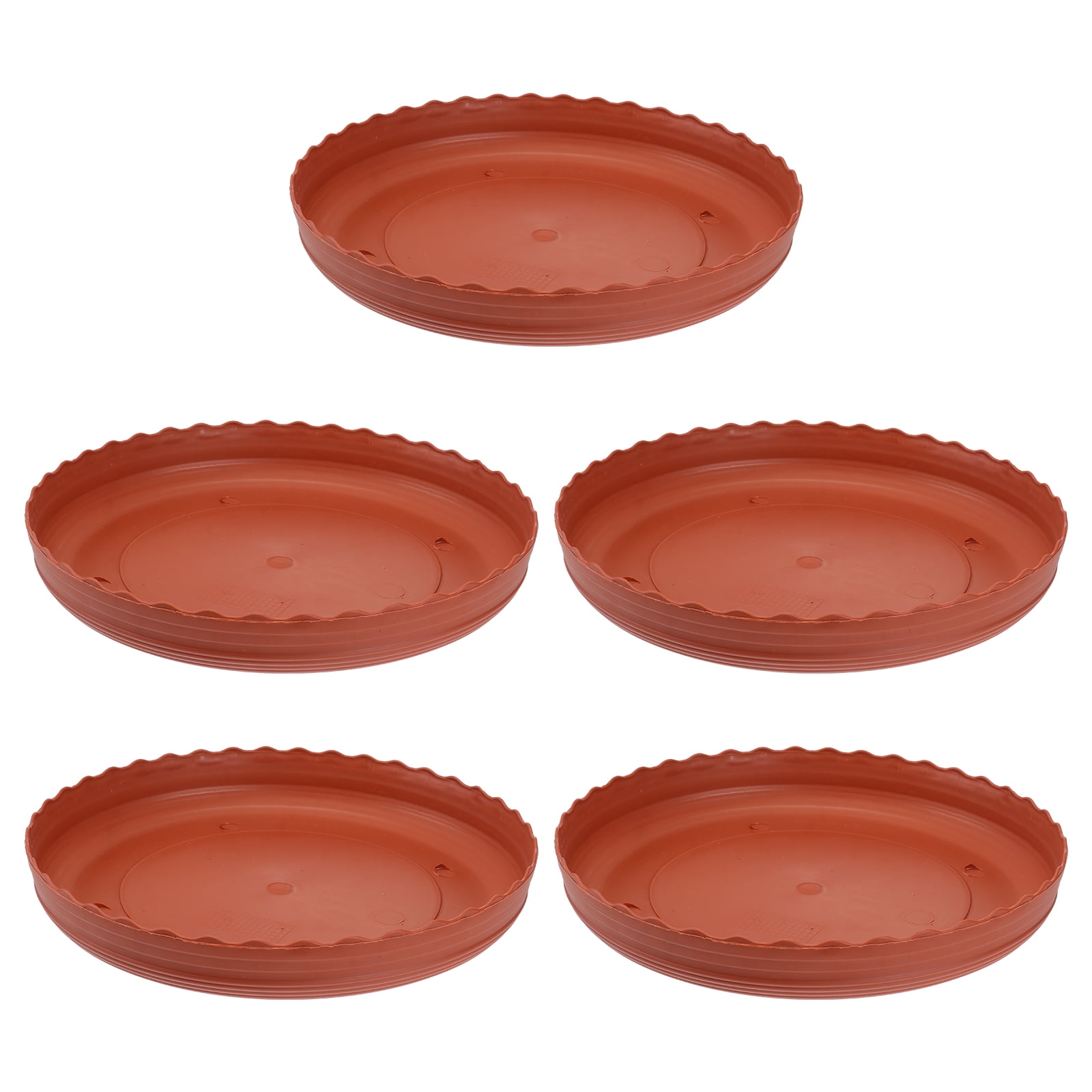 Myenne 5pcs Movable Plant Pot Tray Round Resin Flowerpot Cork Base Drip ...