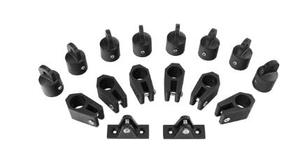 Myenne 6pcs Yacht Accessories Bimini Top Fitting Hardware Concave Base ...
