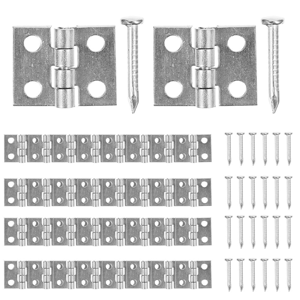 Myenne 75Pcs Folding Hinge Mini Hinge Jewelry Box Hinge Miniature Hinge ...