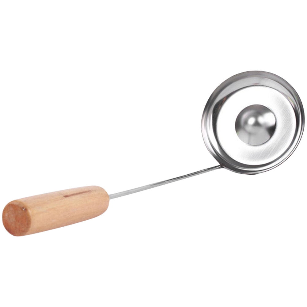 Myenne Frying Pastry Spoon Frying Food Spoon Stainless Steel Concave ...