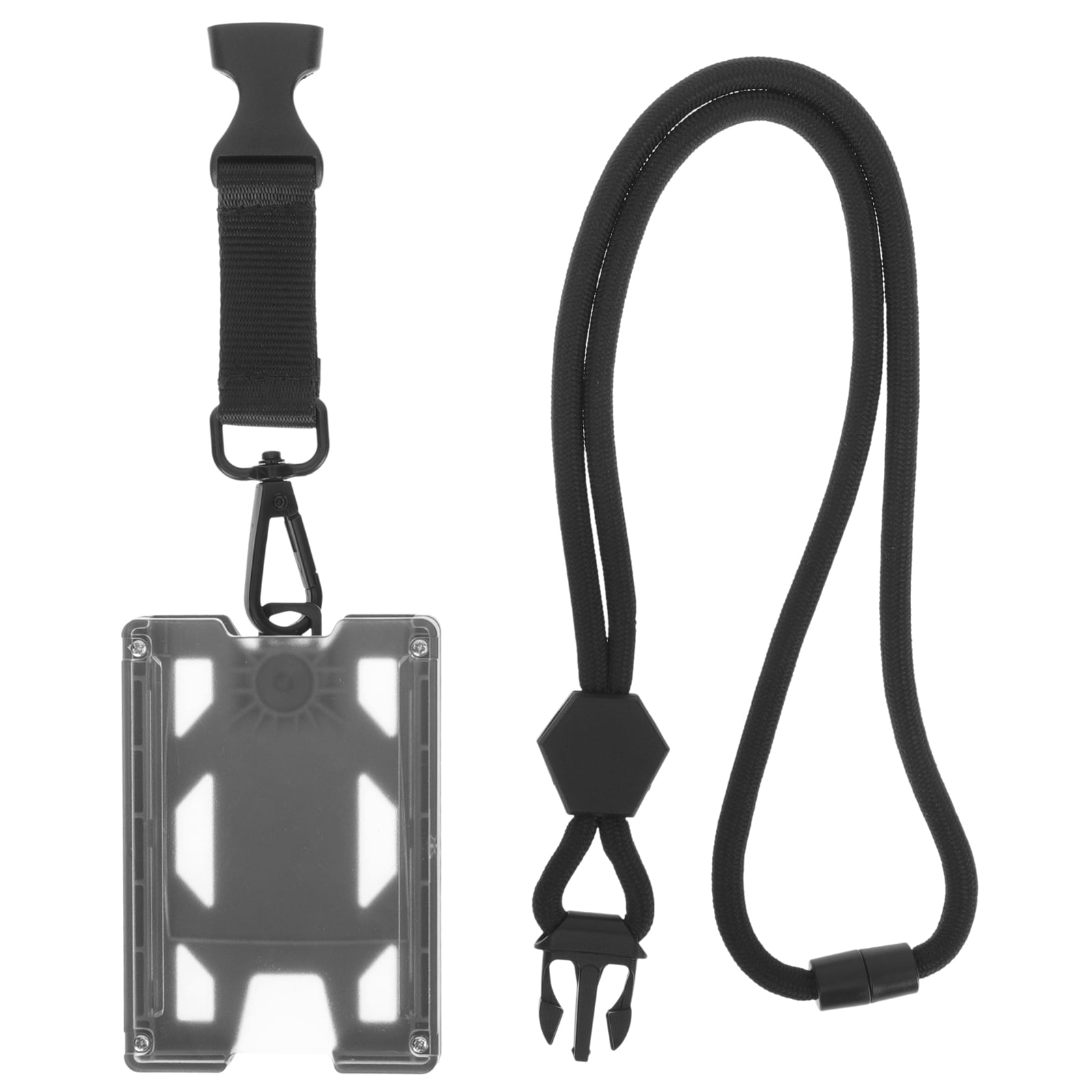 Myenne ID Badge Holder Work Pass Holder with Lanyard ID Card Protective ...