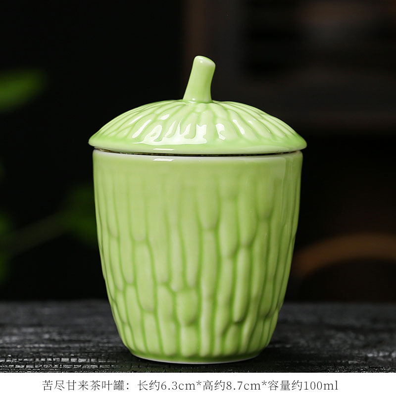 Myenne Porcelain Tea Canister Tea Storage Containers 100ml Food Storage ...