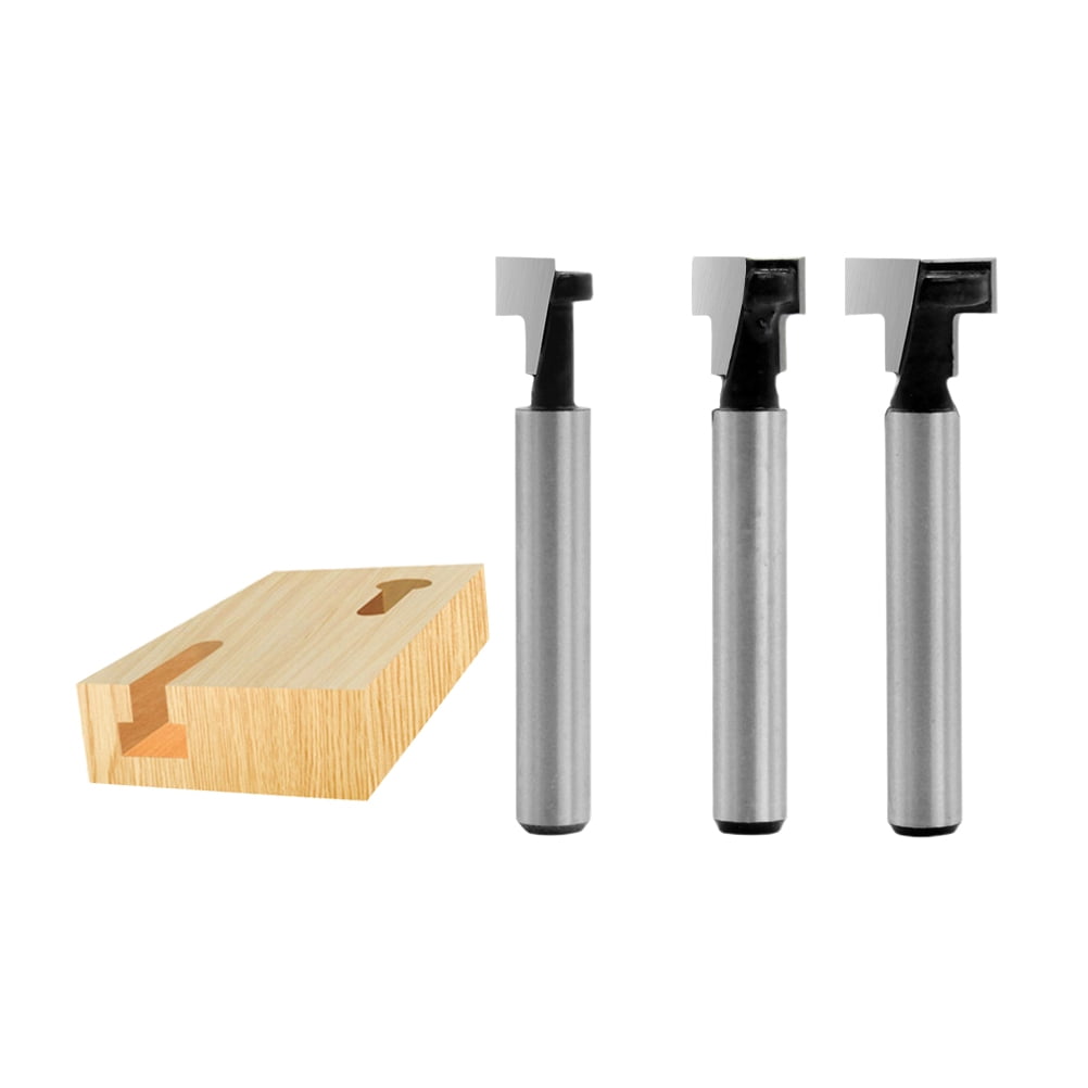 Myenne T Type Cleaning Bottom Router Bit 1/4 x 5/6 3/8 1/2 Wood Milling ...