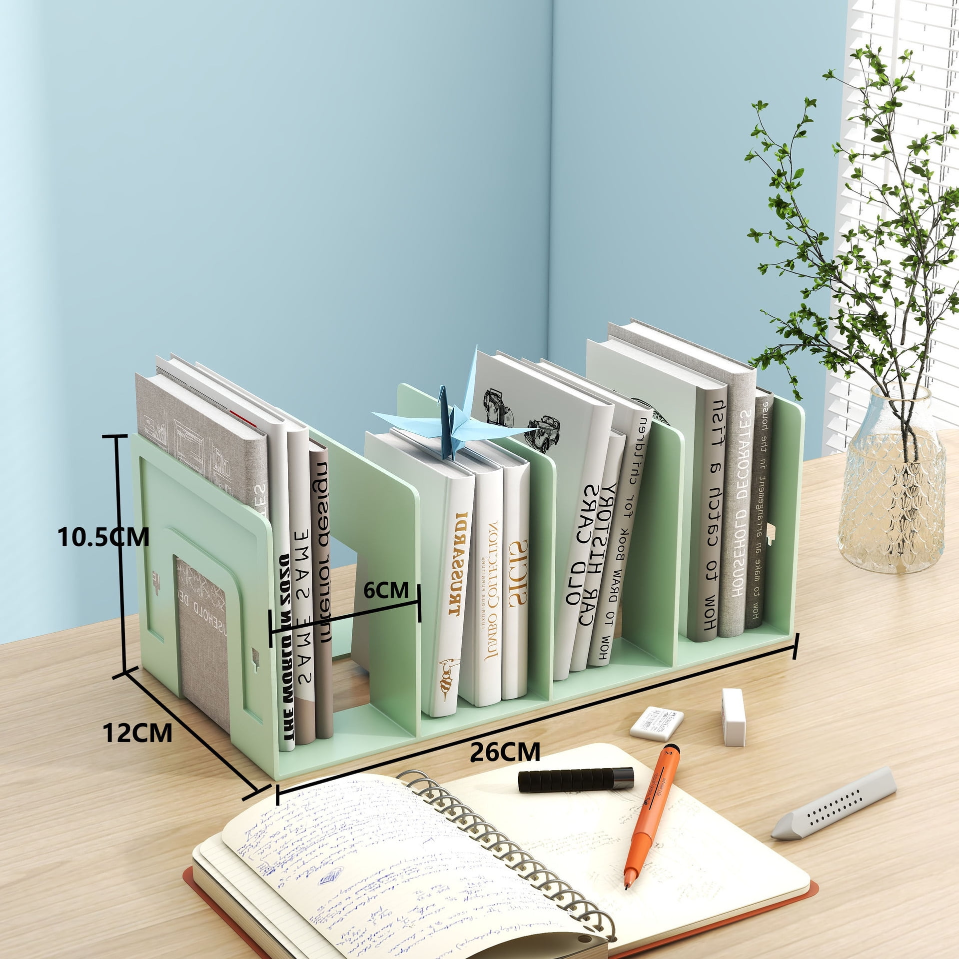 Myenne Vertical File Holder Book Holder Shelf Book End For Shelves ...