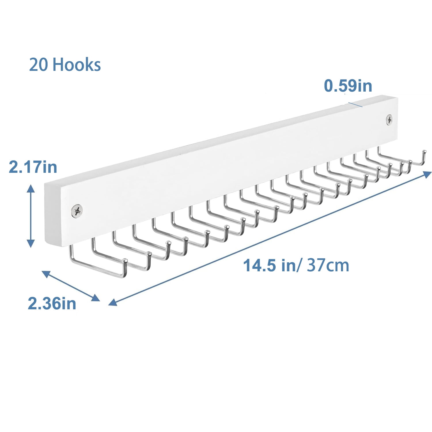 Myenne Wall Mounted Belt And Tie Racks Rotating Belt Storage Hook Multi ...