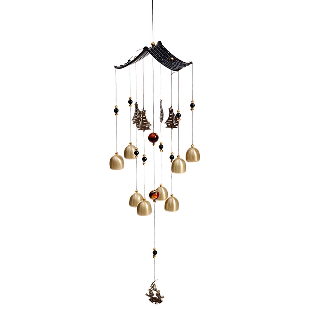 Myenne Wind Chimes Copper Bells Vintage Hanging Wind Chimes Bell ...